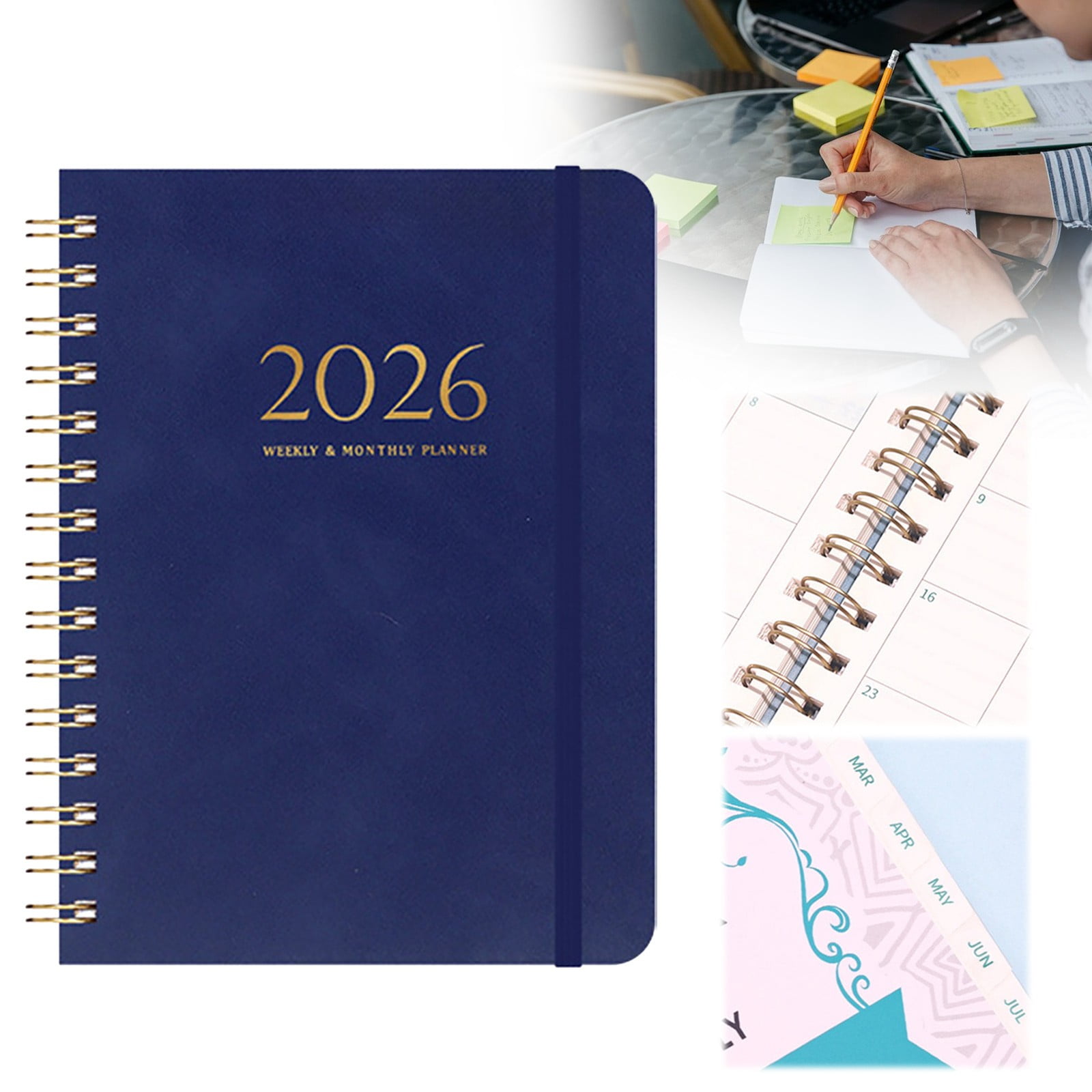 2026 New A5 Schedule Book Daily Plan Book Hardcover Notebook Creative ...