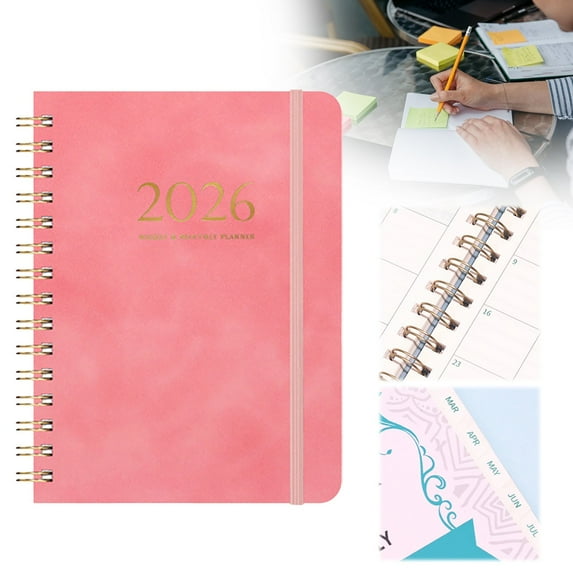 2026 New A5 Schedule Book Daily Plan Book Hardcover Notebook Creative ...