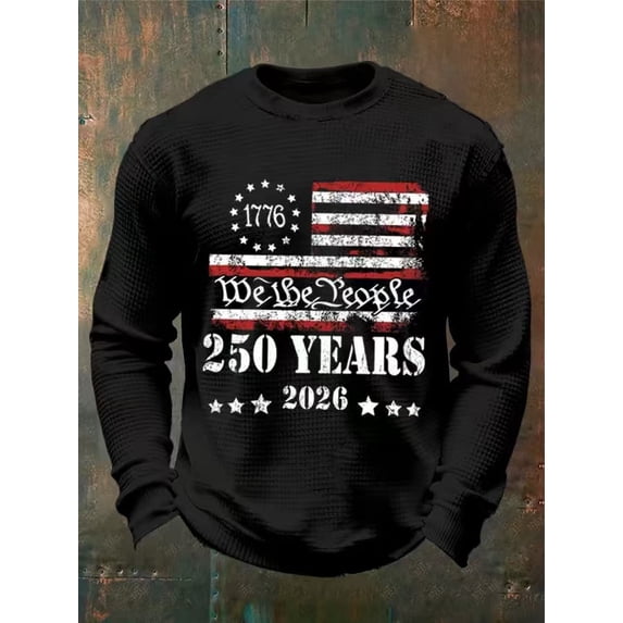 2026 New American Style Heavyweight Men's Crew Neck Sweatshirt ...