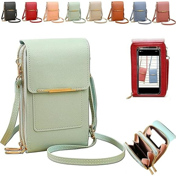 2026 New Anti-Theft Leather Bag for Women, Touchscreen Phone Purse ...