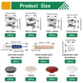 170PCS 3-in-1 Eccentric Furniture Cam Lock Hardware Kit, Cam Screws ...