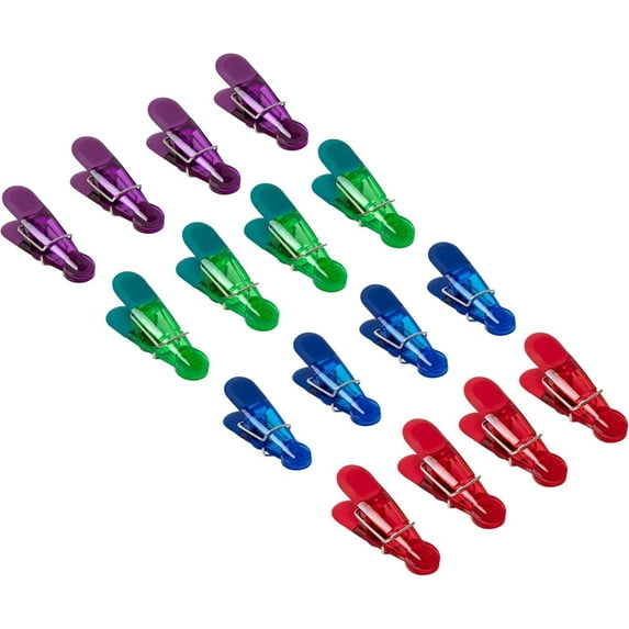 2026 New Arrival Primary Color Magnetic Chip Bag Clips 16 Count, Multi ...