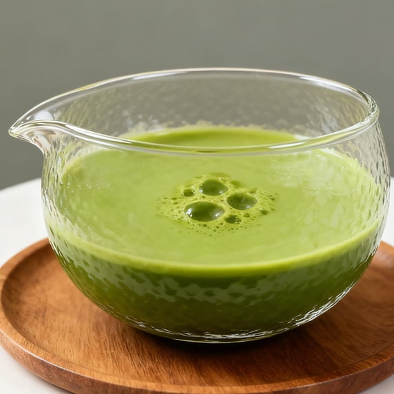 2026 New Arrival Textured Borosilicate Glass Matcha Chawan with Pour ...
