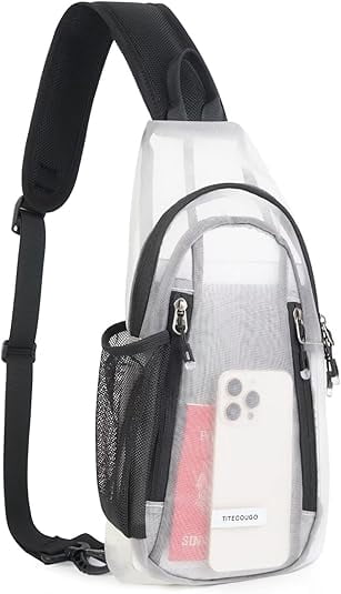 2026 New Arrival Transparent Mesh Chest Bag Lightweight See Through ...