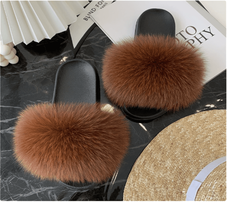 2026 New Arrival Women Summer Fluffy Solid Faux Fur Slides – Amazing ...