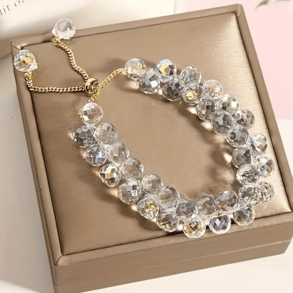 2026 New Artificial Austria Crystal Bracelet Fashion Shiny Stone Beads ...