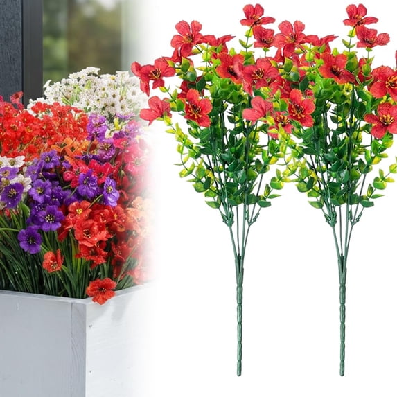 2026 New Artificial Flowers for Outdoors, Fake Flowers Plants for ...