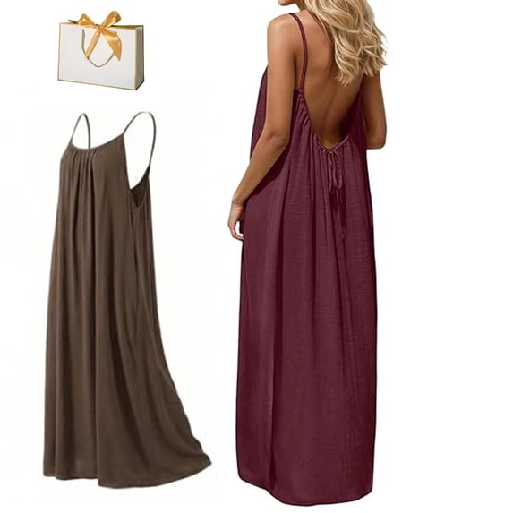 2026 New Backless Cami Dresses for Women, Cami Lounge Dress Backless ...