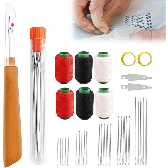 2026 New Big Eye Sewing Needle Kit, 37-Piece Stainless Steel Hand ...