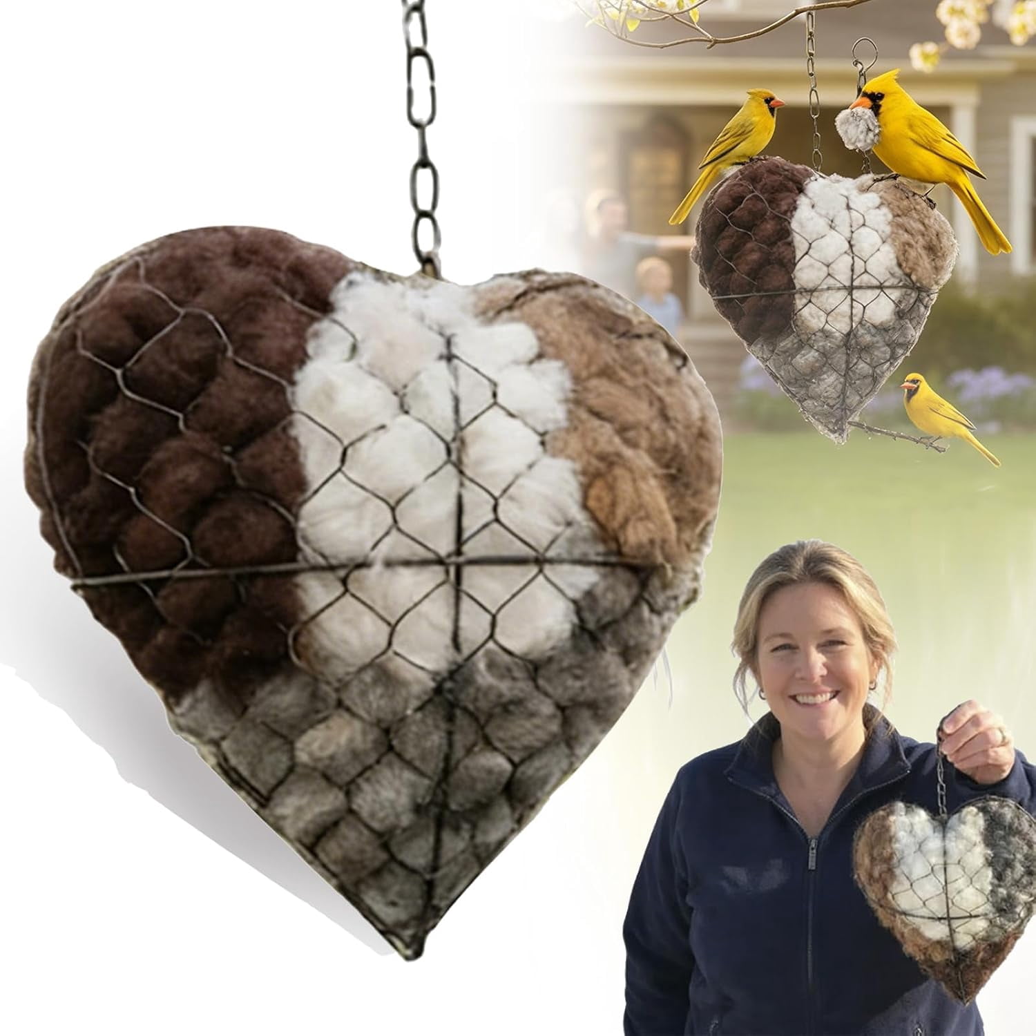 2026 New Bird Nesting Heart, Hummingbirds & Wild Birds Winter Tree ...