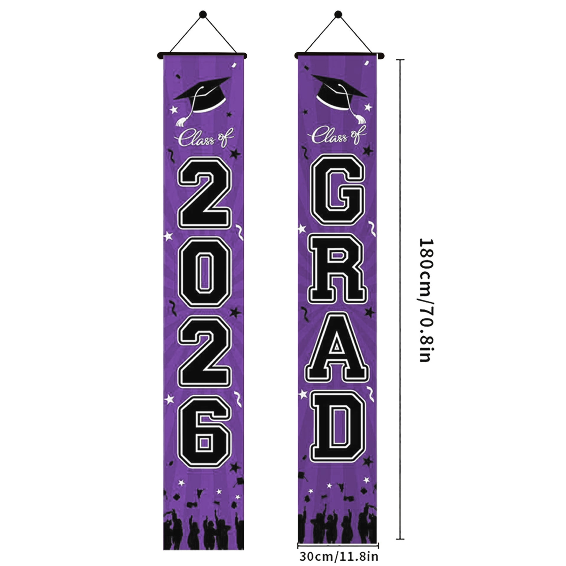 2026 New Black Gold Graduation Theme Party Decorations, Including ...