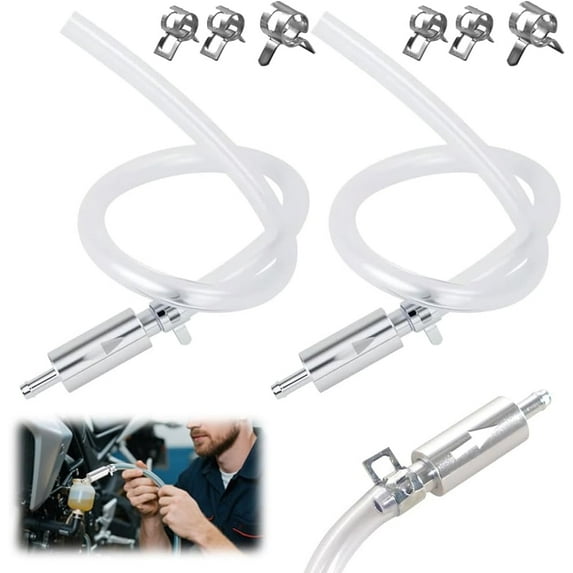 2026 New Brake Bleeder Hose, One Way Check Valve Tube Bleeding Tool Kit ...