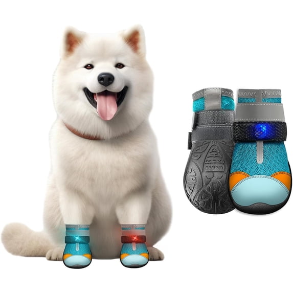 2026 New Breathable Shiny Boots for Dog Cats Night Walking Light Up ...