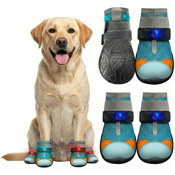 2026 New Breathable Shiny Boots for Dog Cats Night Walking Light Up ...