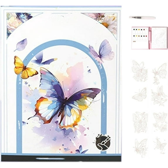 2026 New Breathly Watercolor Kit - 3-Fold Aquarelle Pad, Coloring Book ...