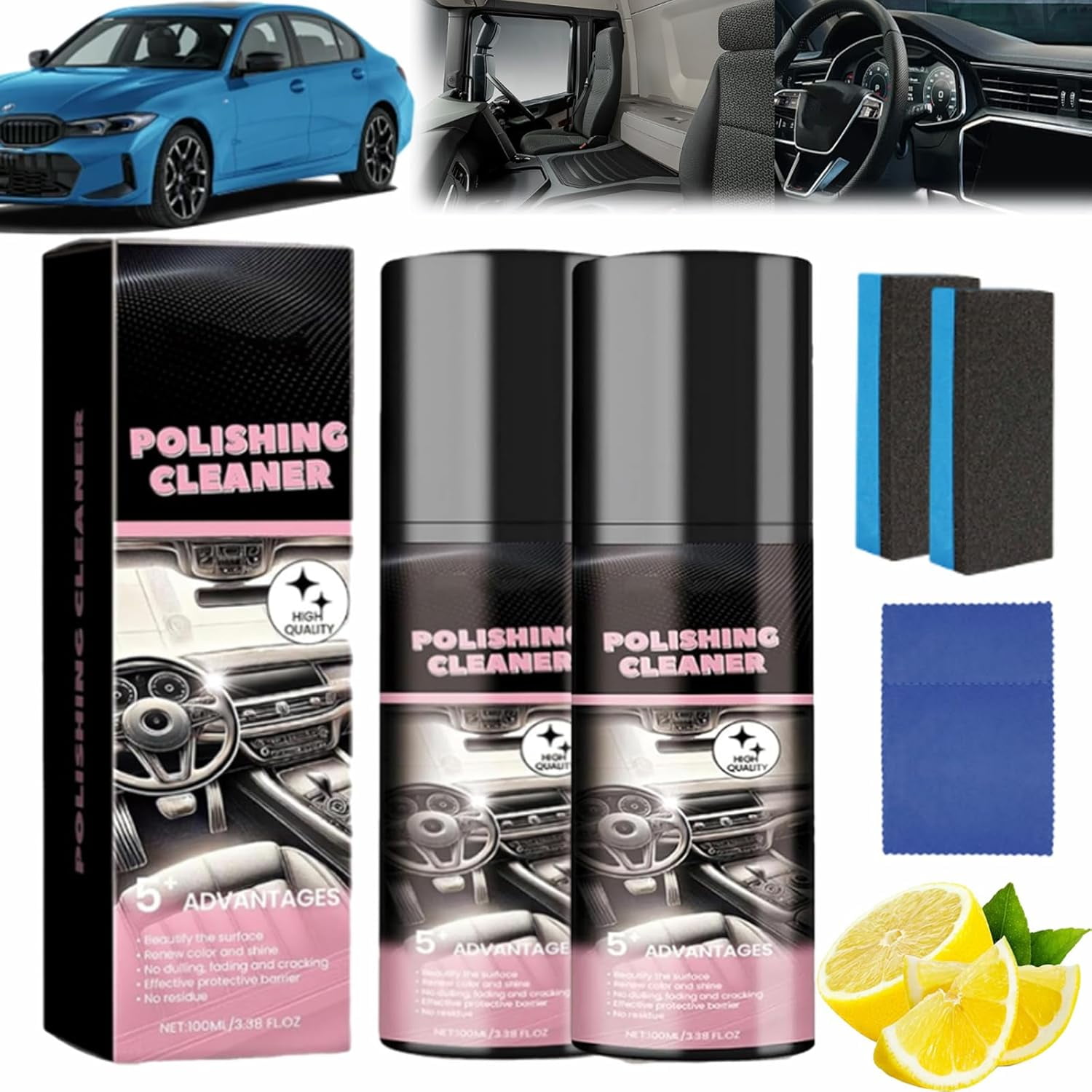 2026 New Car Interior polishing Spray, Interior Detail Spray, Cleaning ...