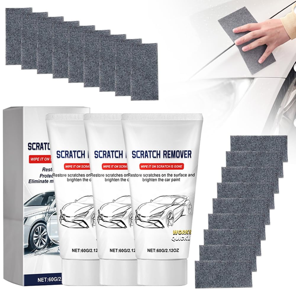2026 New Car Scratch Repair Paste, Nano Sparkle Cloth Car Scratch ...