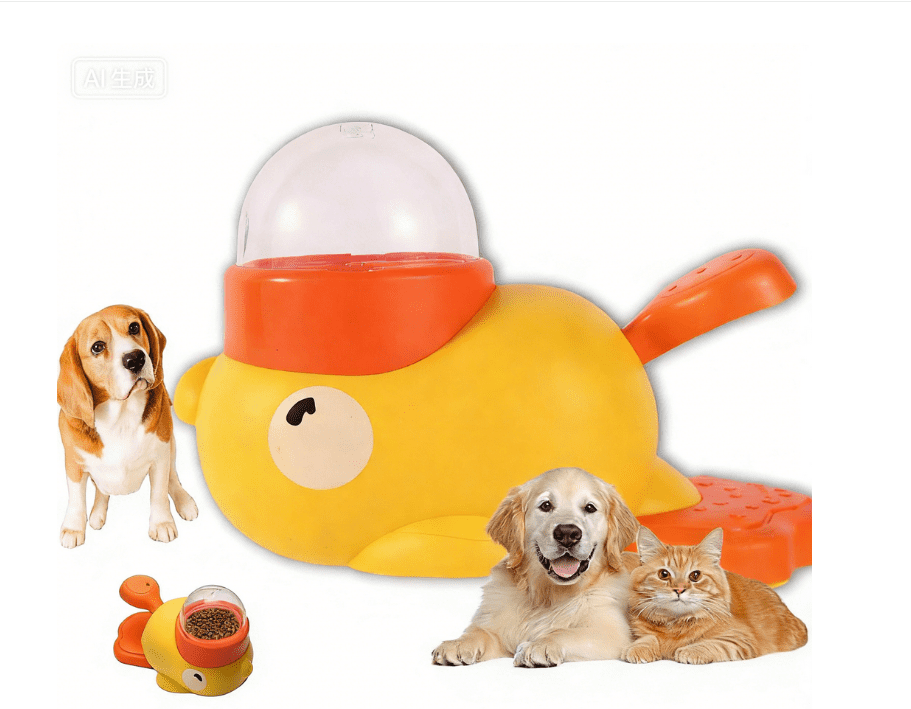 2026 New Cat Feeder, Ducky Cat Treat Dispenser, Duck Pet Feeder for ...