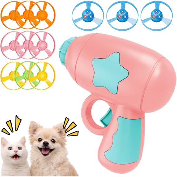 2026 New Cat Toy Disc Launcher, Interactive Fetch Toy with 12 Discs ...