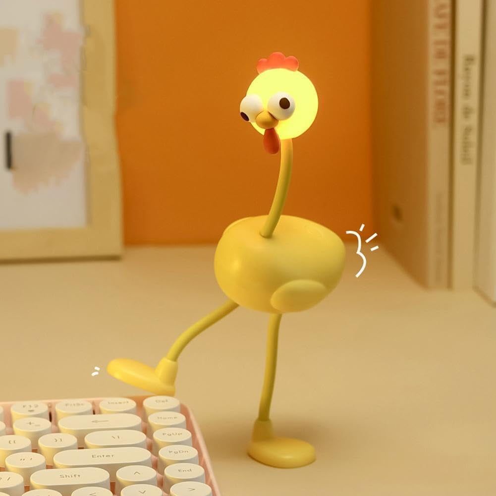 2026 New Changeable Shape Funny Chicken Night Light, DIY Poseable Night ...