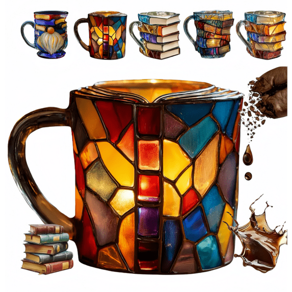 2026 New Chapter Book Mug Novelty Coffee Mugs, 3D Painted Book Coffee ...