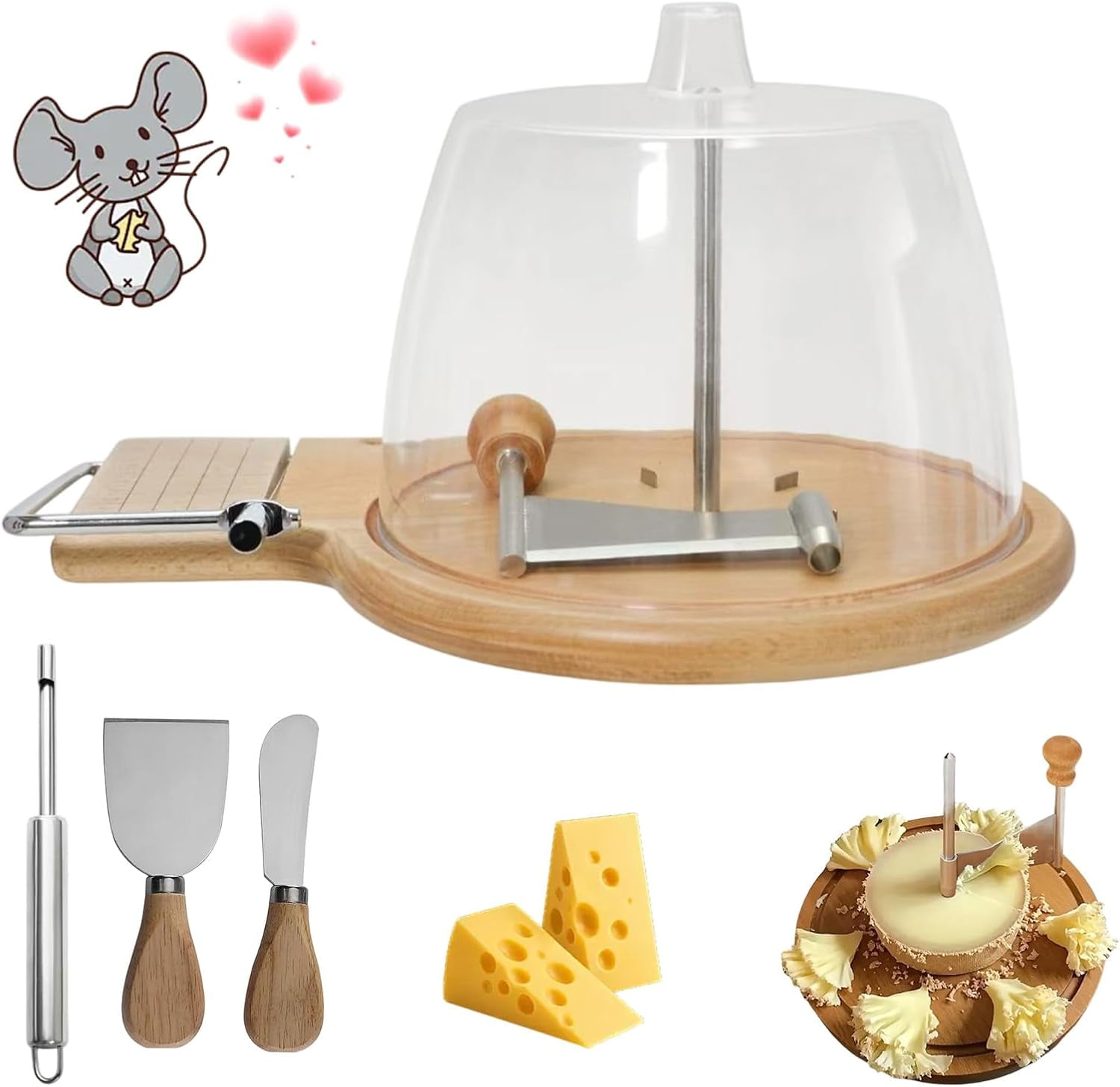 2026 New Cheese Curler Flower Maker Wheel Slicer, Cheese Curler Wheel ...