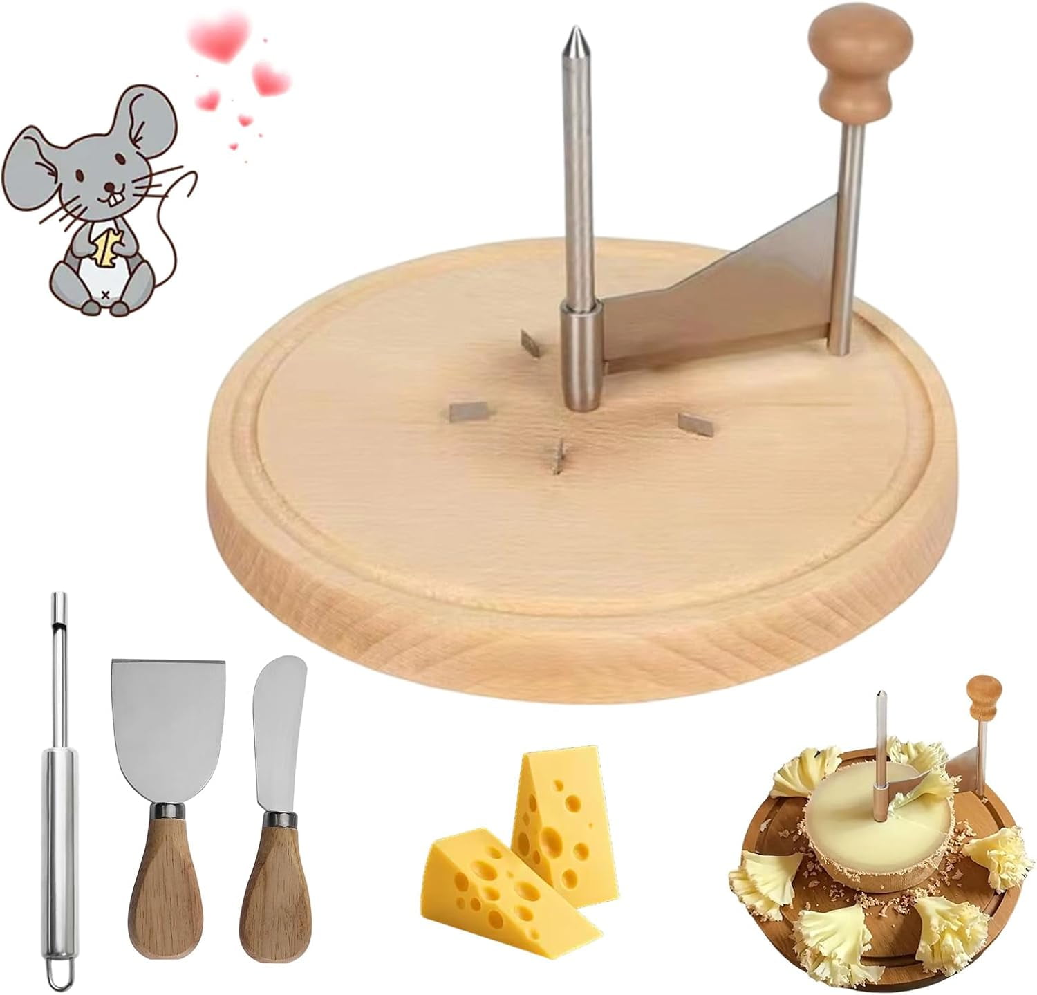 2026 New Cheese Curler Flower Maker Wheel Slicer, Cheese Curler Wheel ...