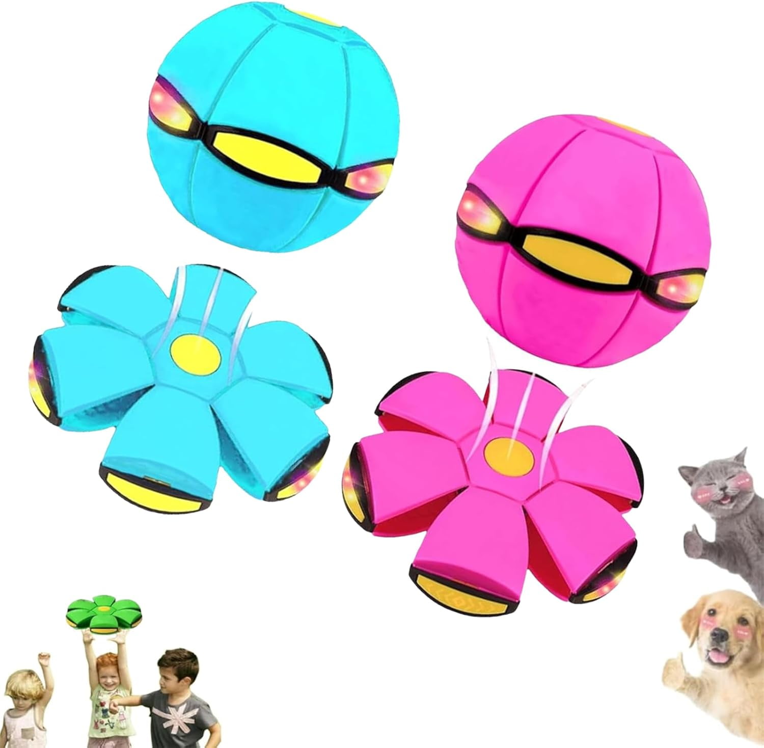 2026 New Children's Bouncing Ball, Magic Metaball, Magic Flying Saucer ...