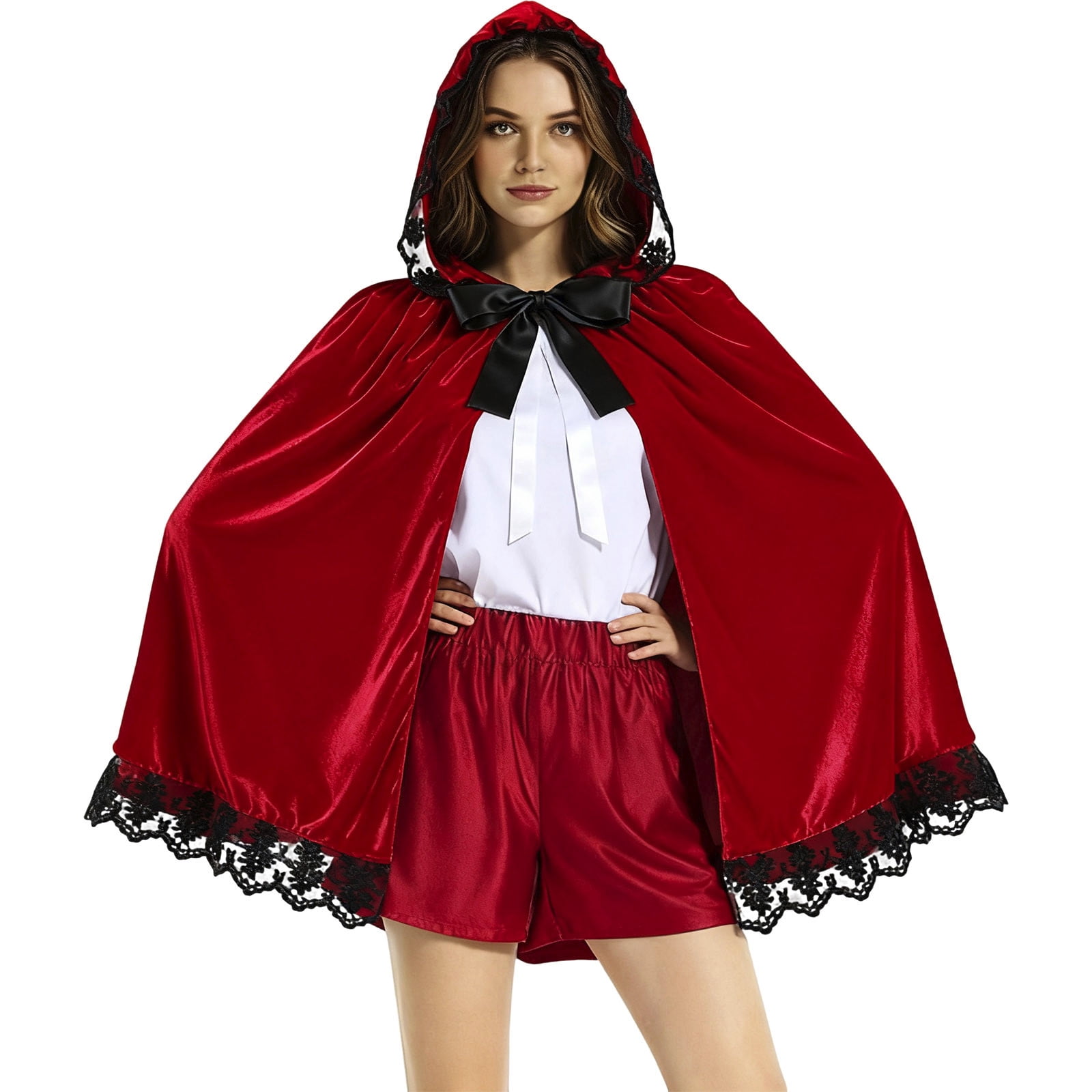 2026 New Christmas Outfits Christmas Gifts Elegant Cape Short Cloak ...
