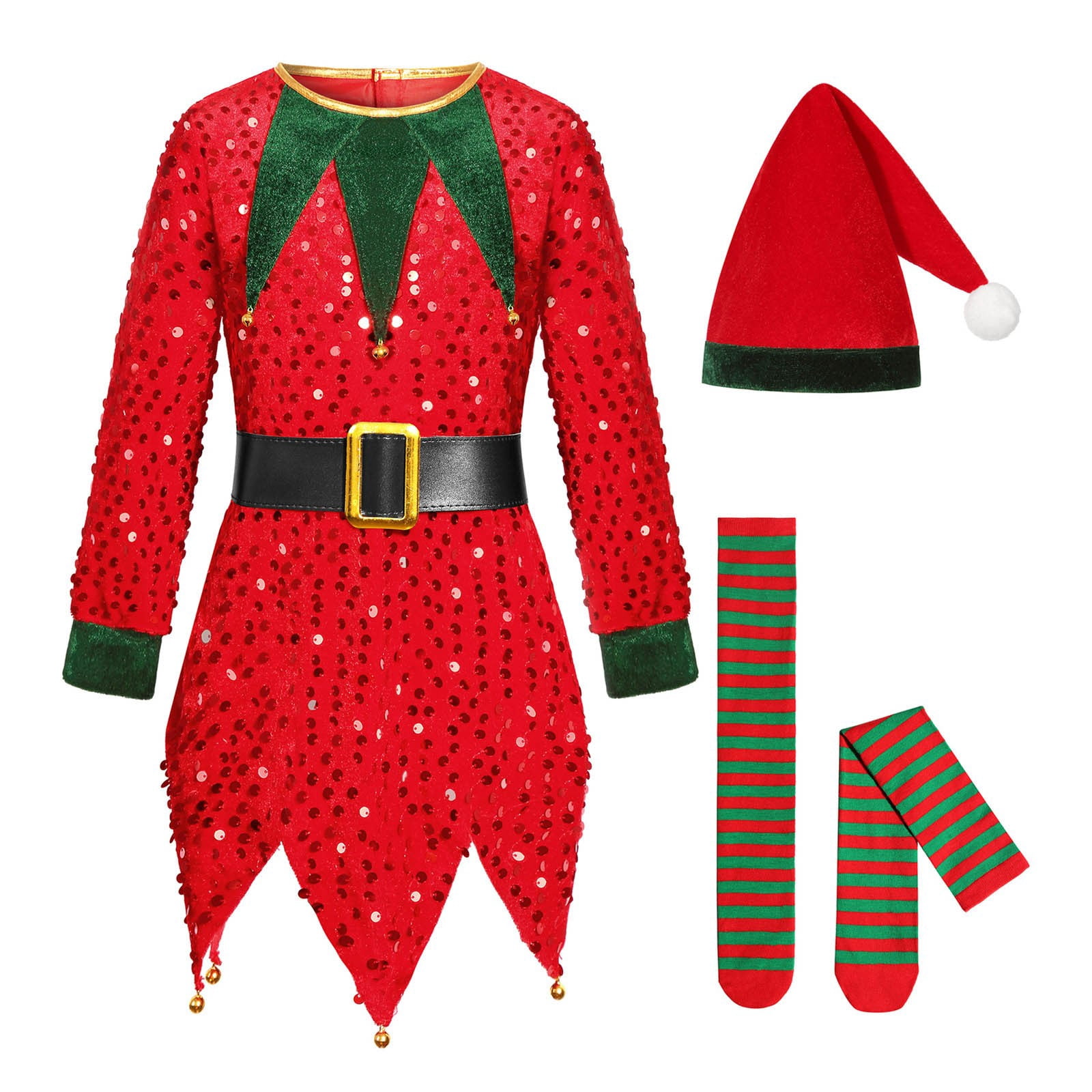 2026 New Christmas Outfits Christmas Gifts Elegant Fairy Gown For Girls ...