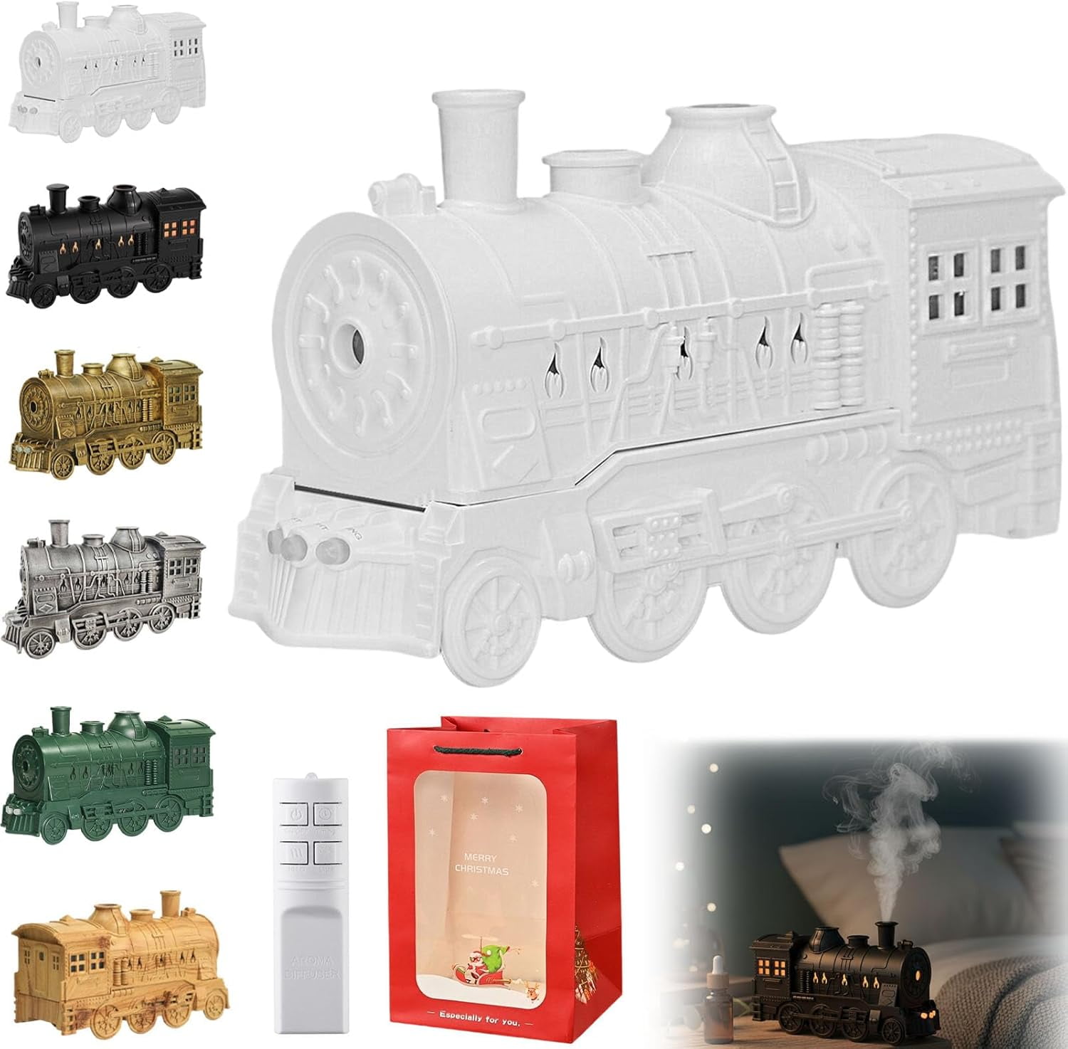 2026 New Christmas Train Diffuser, Train Diffusers for Essential Oils ...