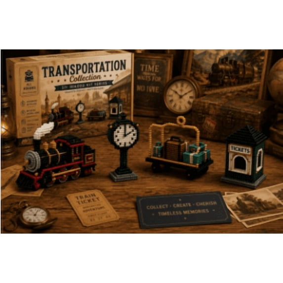 2026 New Classic Transportation Collection Beaded Craft Kit, Full Train ...