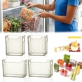 2026 New Clear Freezer Organizer Bins, Stackable Crystal Clear Storage ...