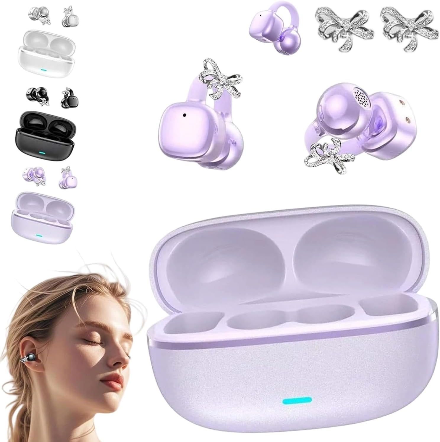 2026 New Clip-On Open-Ear Headphones – Wireless Bluetooth Earbuds with ...