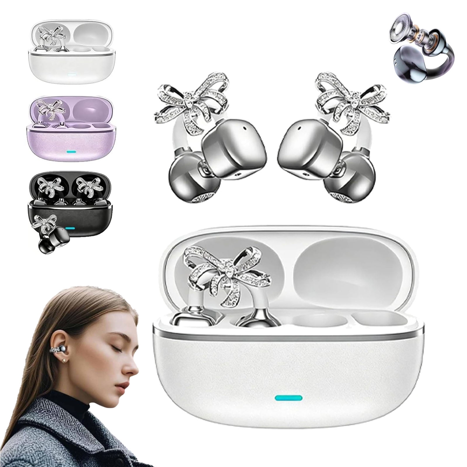 2026 New Clip-On Open-Ear Headphones – Wireless Bluetooth Earbuds with ...