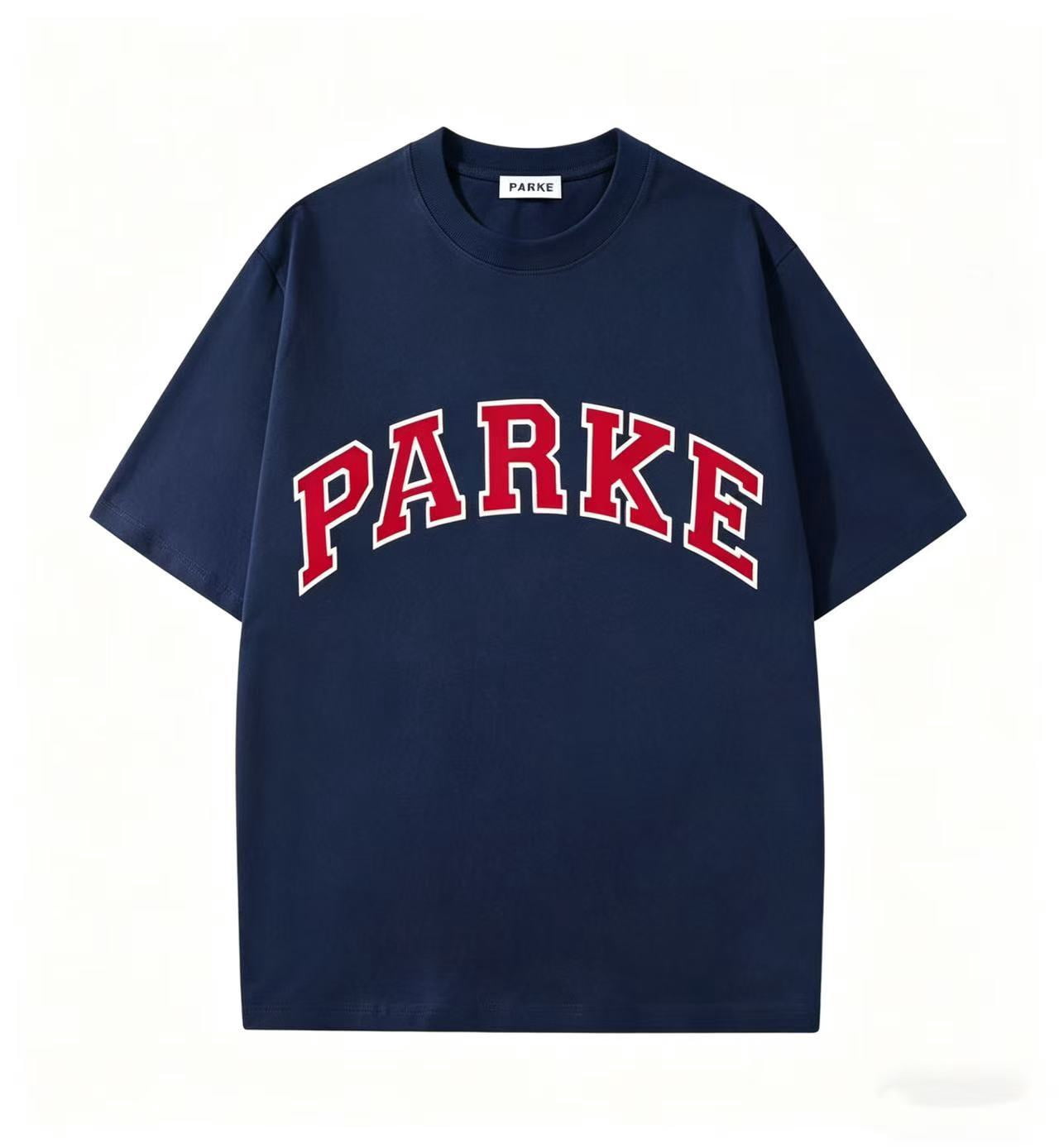 2026 New College Style PARKE Letter Fashion Print Unisex Short Sleeve ...