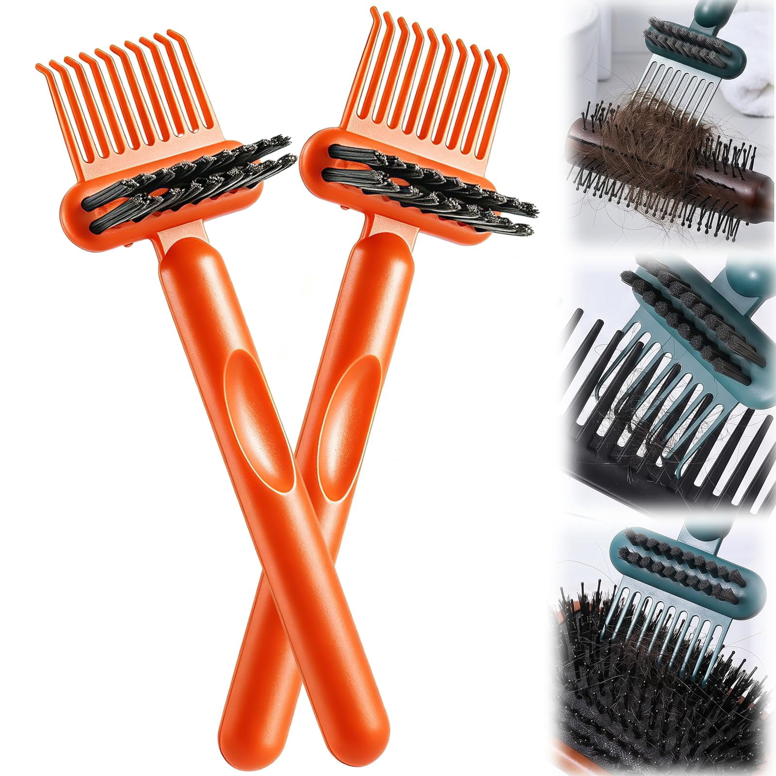 2026 New Comb for Removing Hair and Dust, 2-in-1 Hair Brush Cleaner ...