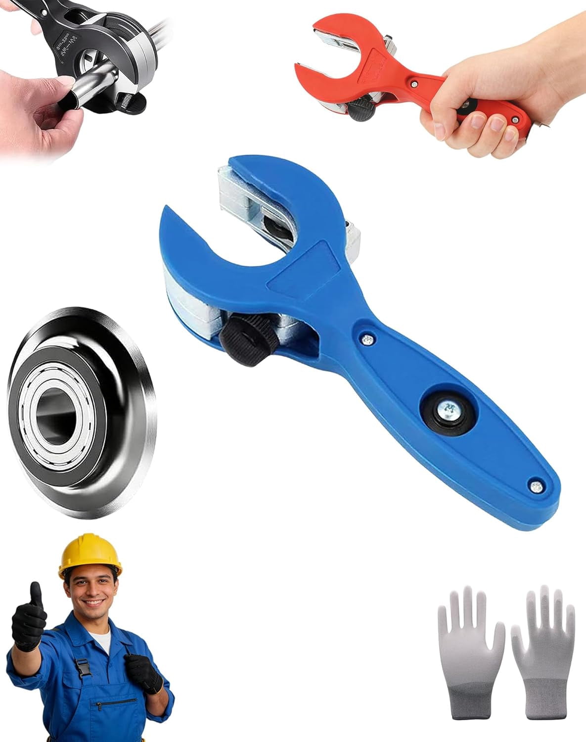 2026 New Copper Pipe Cutter, 2 in 1 Ratcheting Tubing Cutter ...