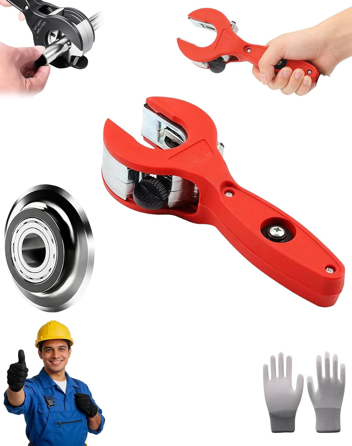 2026 New Copper Pipe Cutter, 2 in 1 Ratcheting Tubing Cutter ...