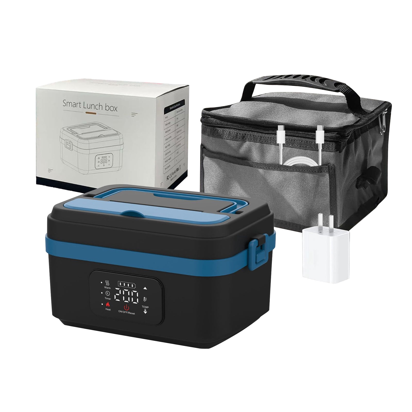 2026 New Cordless Electric Lunch Box for Adults, 200℉ 6 Adjustable ...
