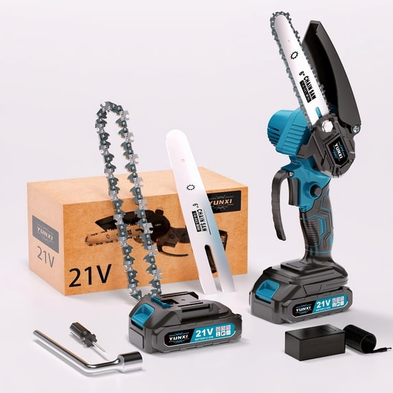 2026 New Cordless Mini Chainsaw, Portable Battery Powered Handheld Saw ...