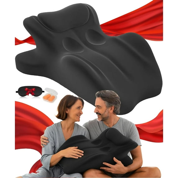 2026 New Couples Intimacy Pillow – Ergonomic Memory Foam Wedge, Sweet ...