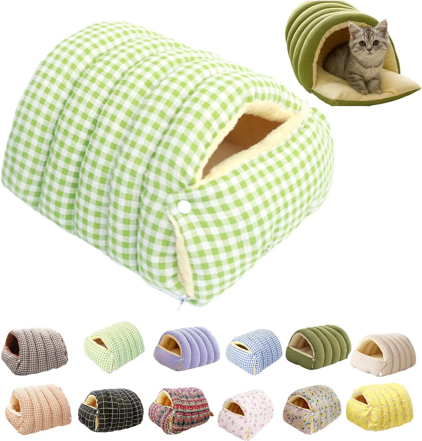2026 New Cozy Monster Cat Bed, Thickened and Warm Enclosed Pet Bed ...