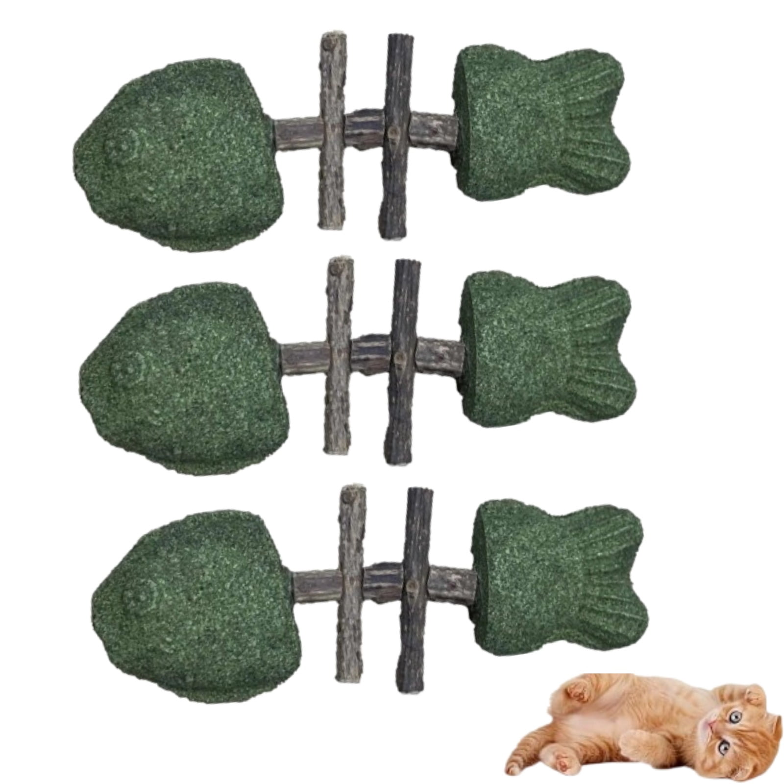 2026 New Creative Fish Bone Cat Dental Chew Toy -Natural Catnip ...