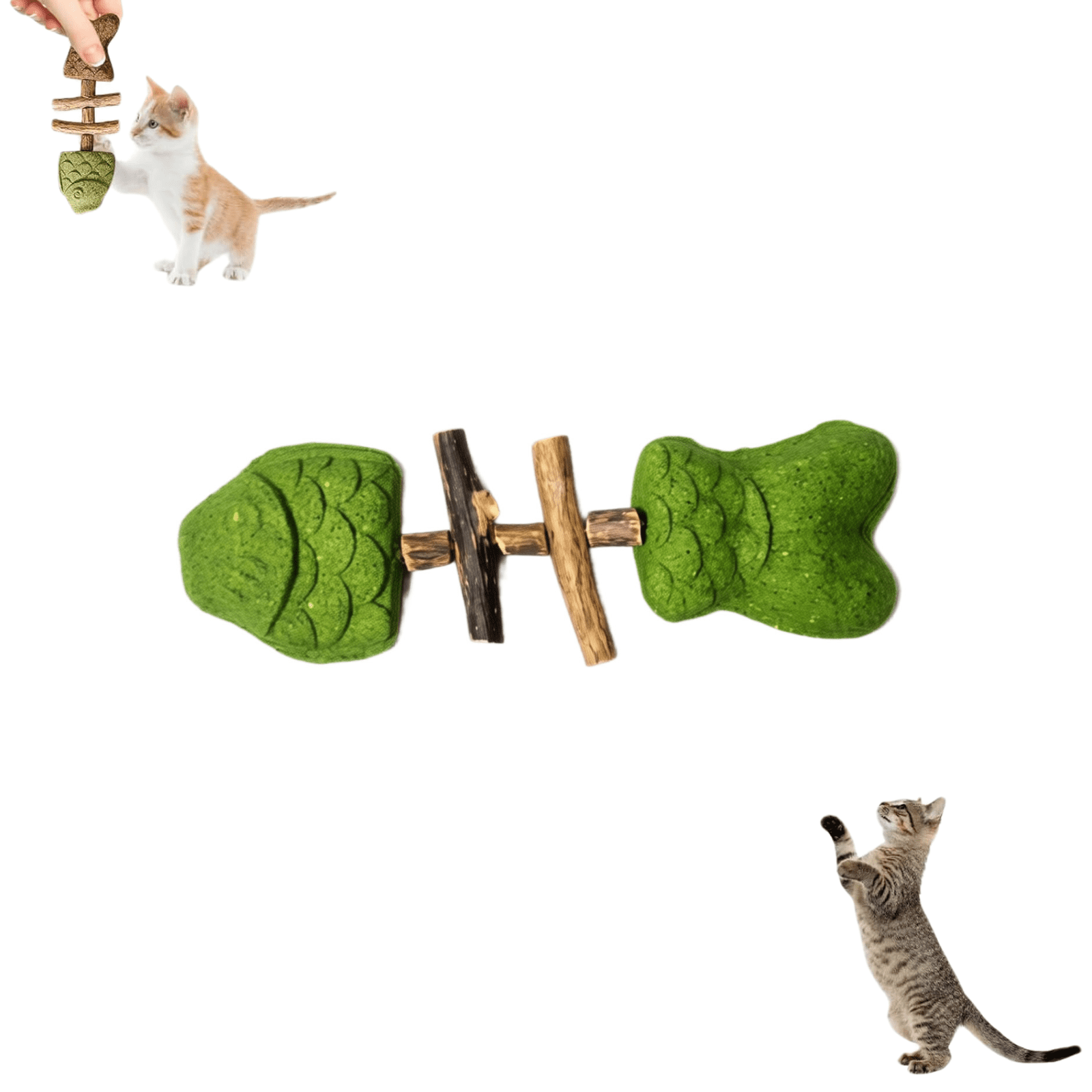 2026 New Creative Fish Bone Cat Toy, Cat Chew Toys for Indoor Cats ...