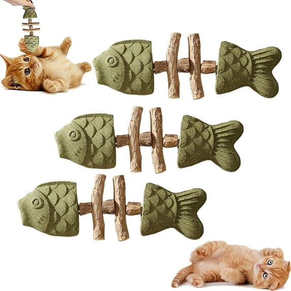 2026 New Creative Fish Bone Cat Toy, Fix Your Cat’s Dental Health,Cat ...
