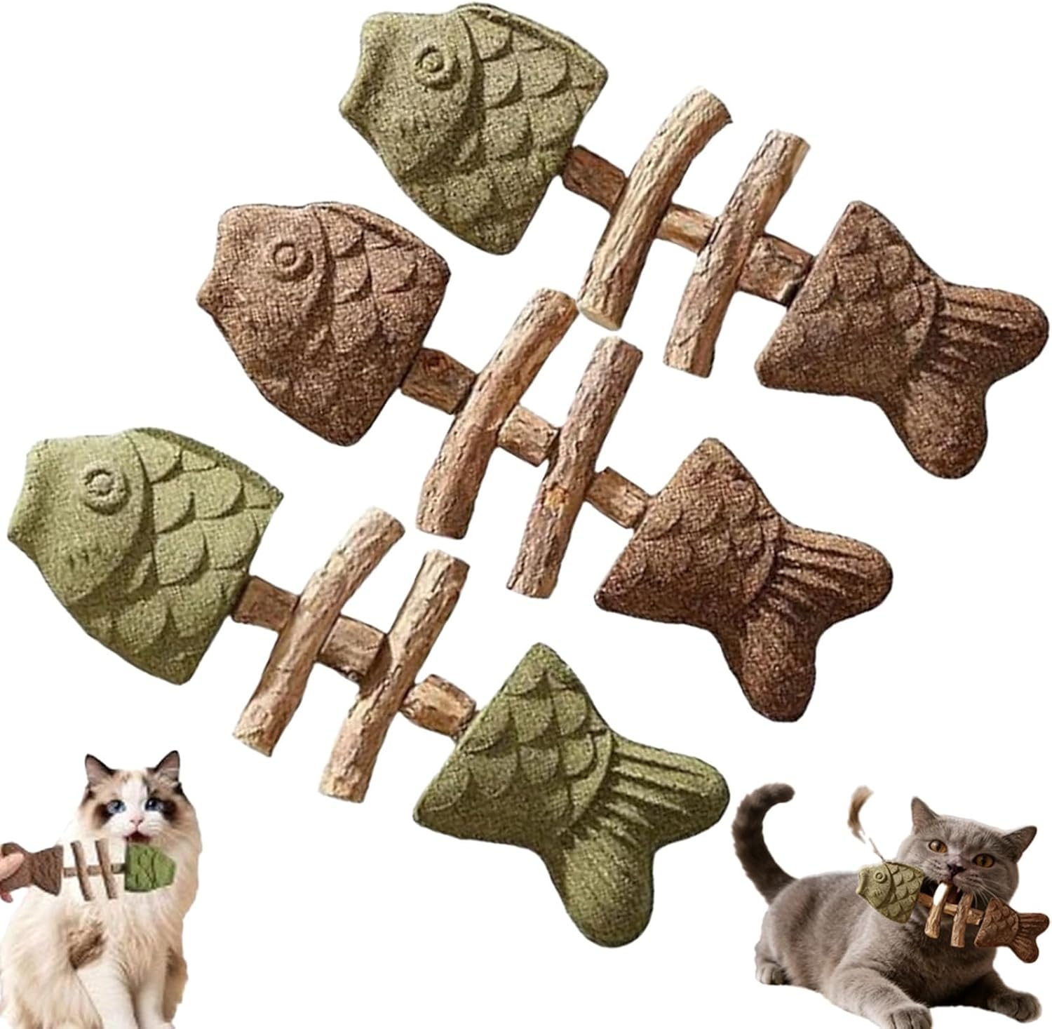 2026 New Creative Fish Bone Cat Toy,Fix Your Cat’s Dental Health,Cat ...