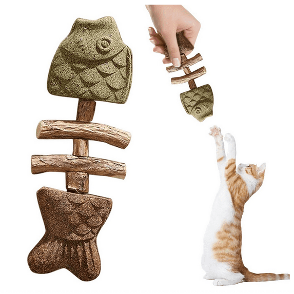 2026 New Creative Fish Bone Cat Toy,Purrident - Fix Your Cat's Dental ...