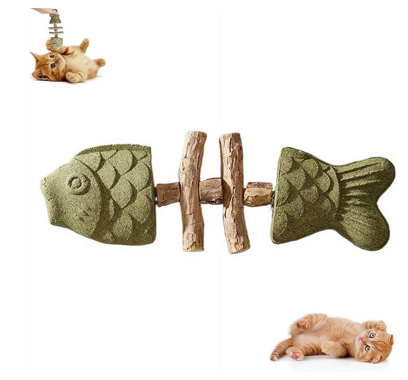 2026 New Creative Fish Bone Cat Toy,Purrident - Fix Your Cat's Dental ...