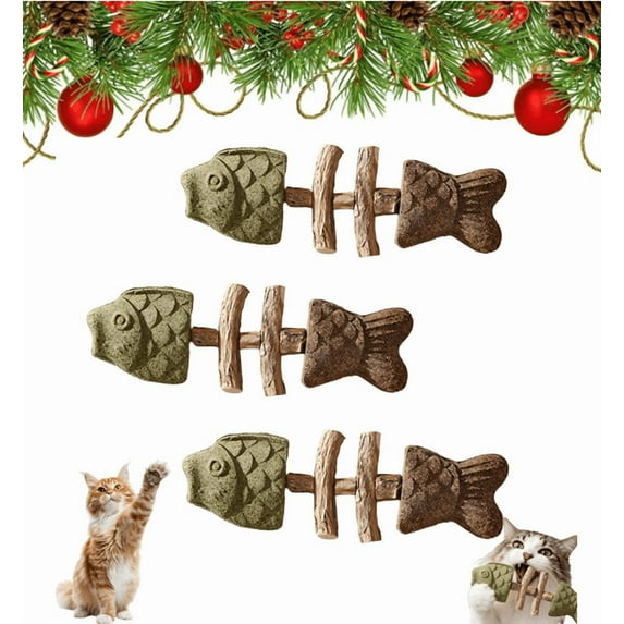 2026 New Creative Fish Bone Cat Toy, Purrident - Fix Your Cat's Dental ...